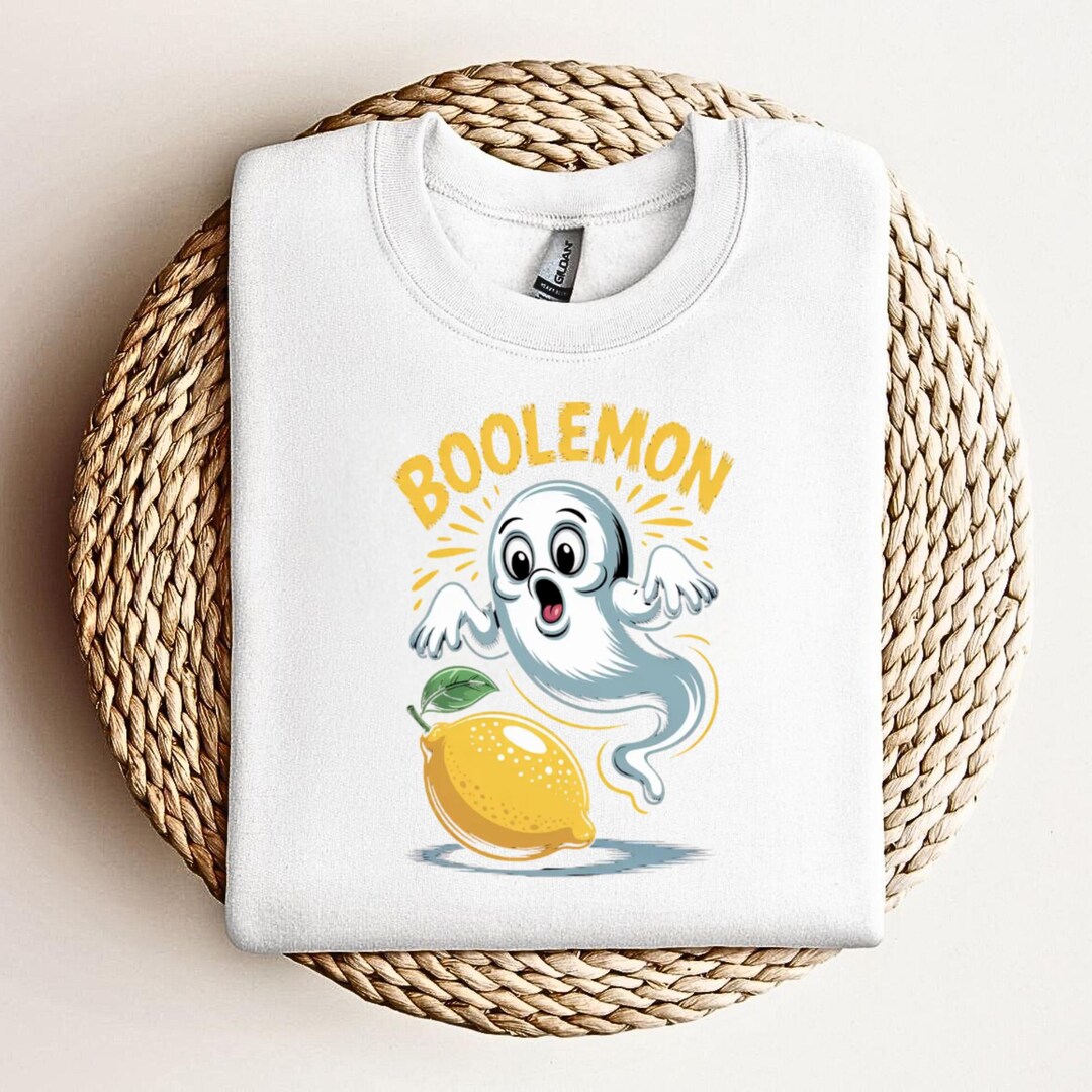 Boolemon Digital Design | Spooky Cute Ghost Lemon Halloween PNG ...