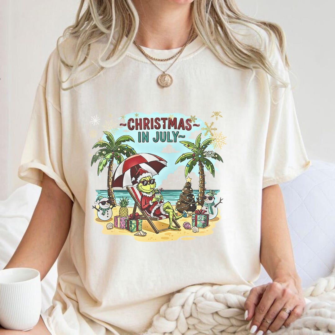Christmas in July Grinch Meme SVG & PNG | Funny Summer Beach Holiday ...