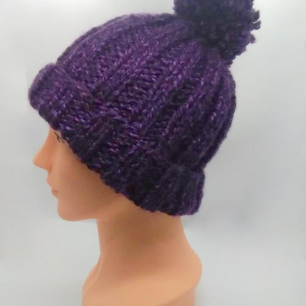 Hand Knit Hat - Etsy