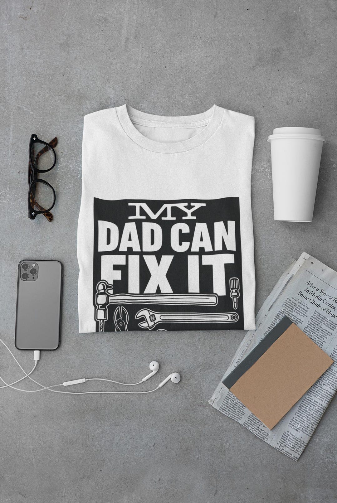 Funny My Dad Can Fix Anything Tshirt, Father's Day Gift, Mechanic Dad ...