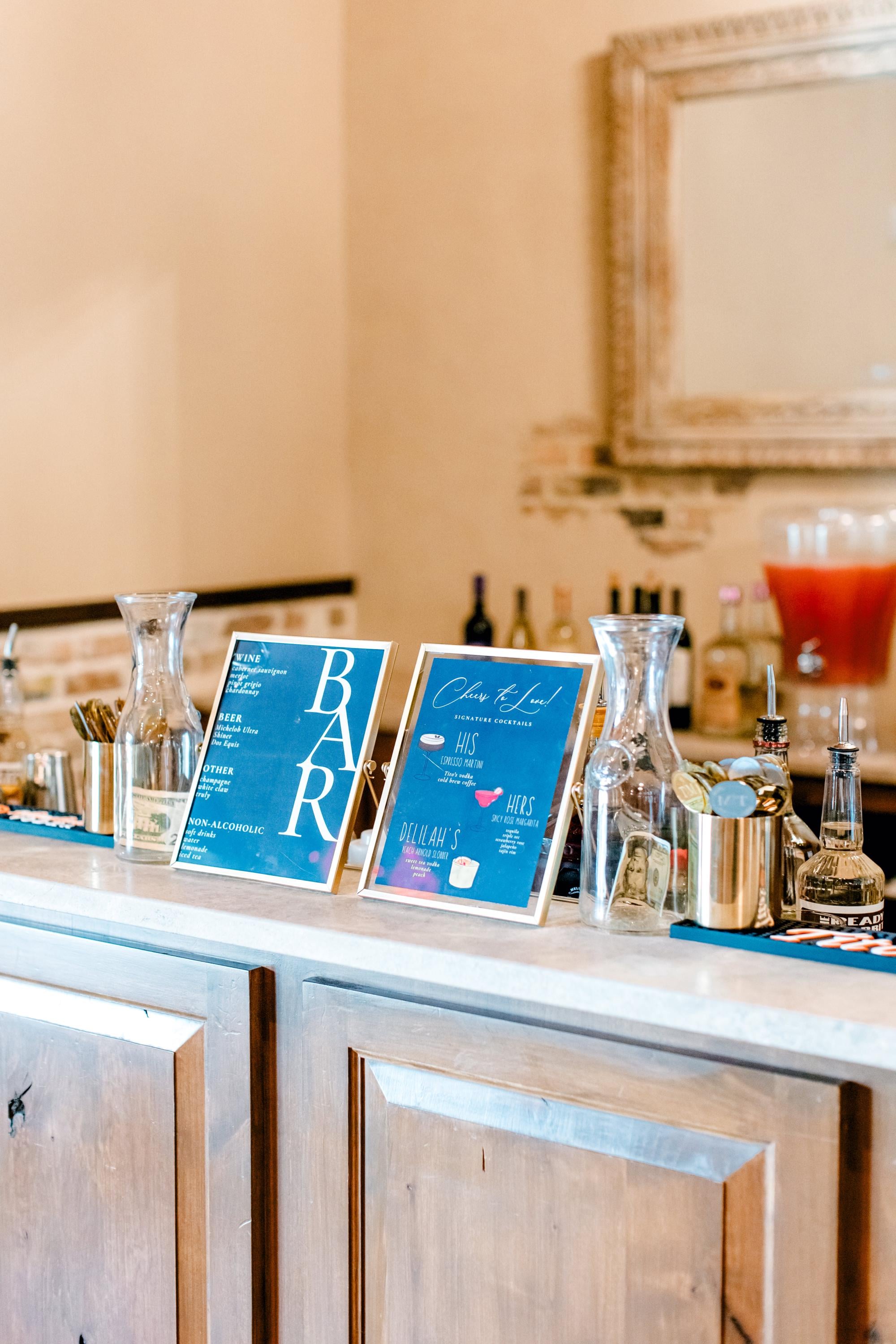 Editable Wedding Bar Sign | Signature Cocktail Menu | Instant Download ...