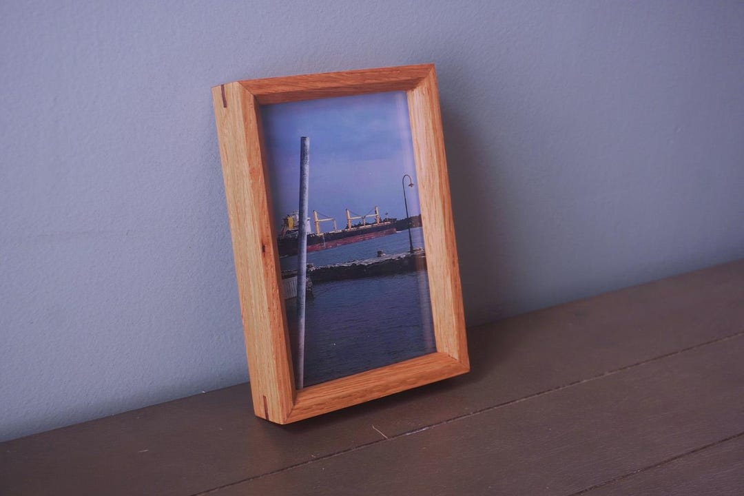 4x6 Gallery Style White Oak Frame With Walnut Splines - Etsy