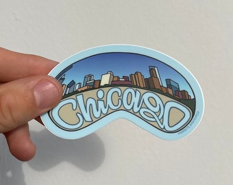 Magnet Chicago Bean Illustration Art Illinois, IL City Gift Millennium ...