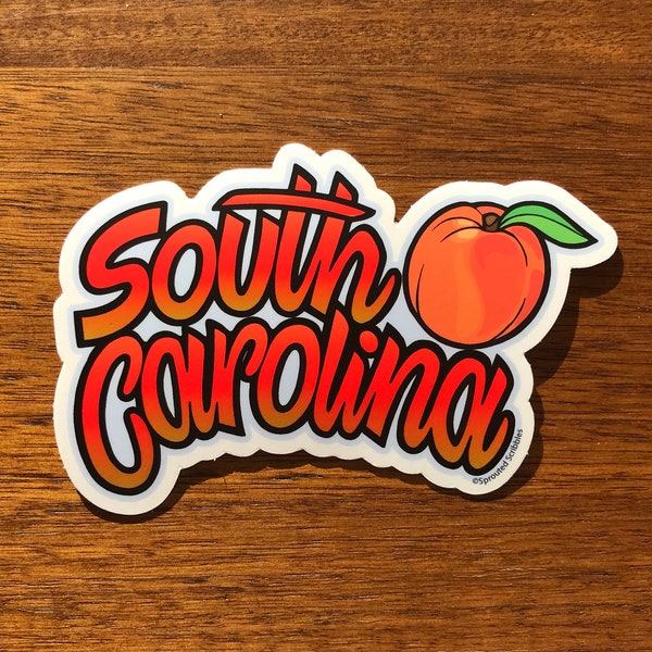 South Carolina Bumper Sticker - Etsy