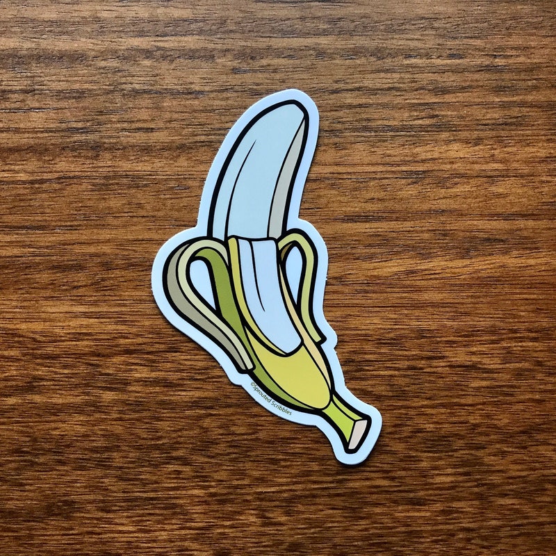 Banana Sticker - Etsy