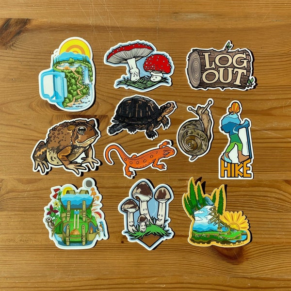 Nature Stickers - Etsy