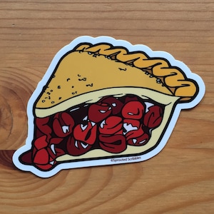 Cherry Pie VEHICLE SIZED Sticker | Weatherproof Vinyl | Length 4 Inches ...