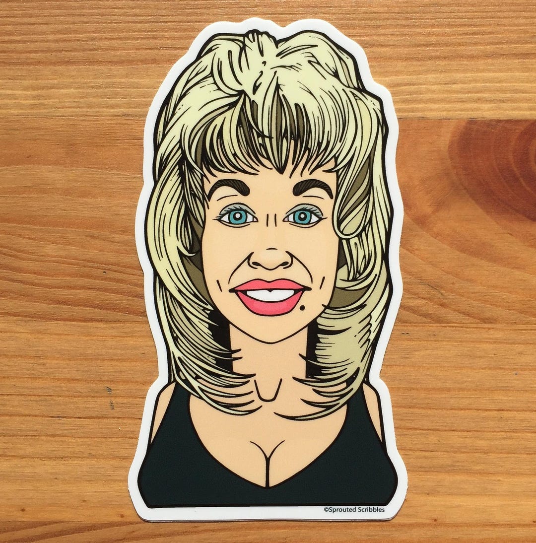 Dolly Parton Sticker - 4" Illustrated Vinyl Decal Pop Culture Iconic ...