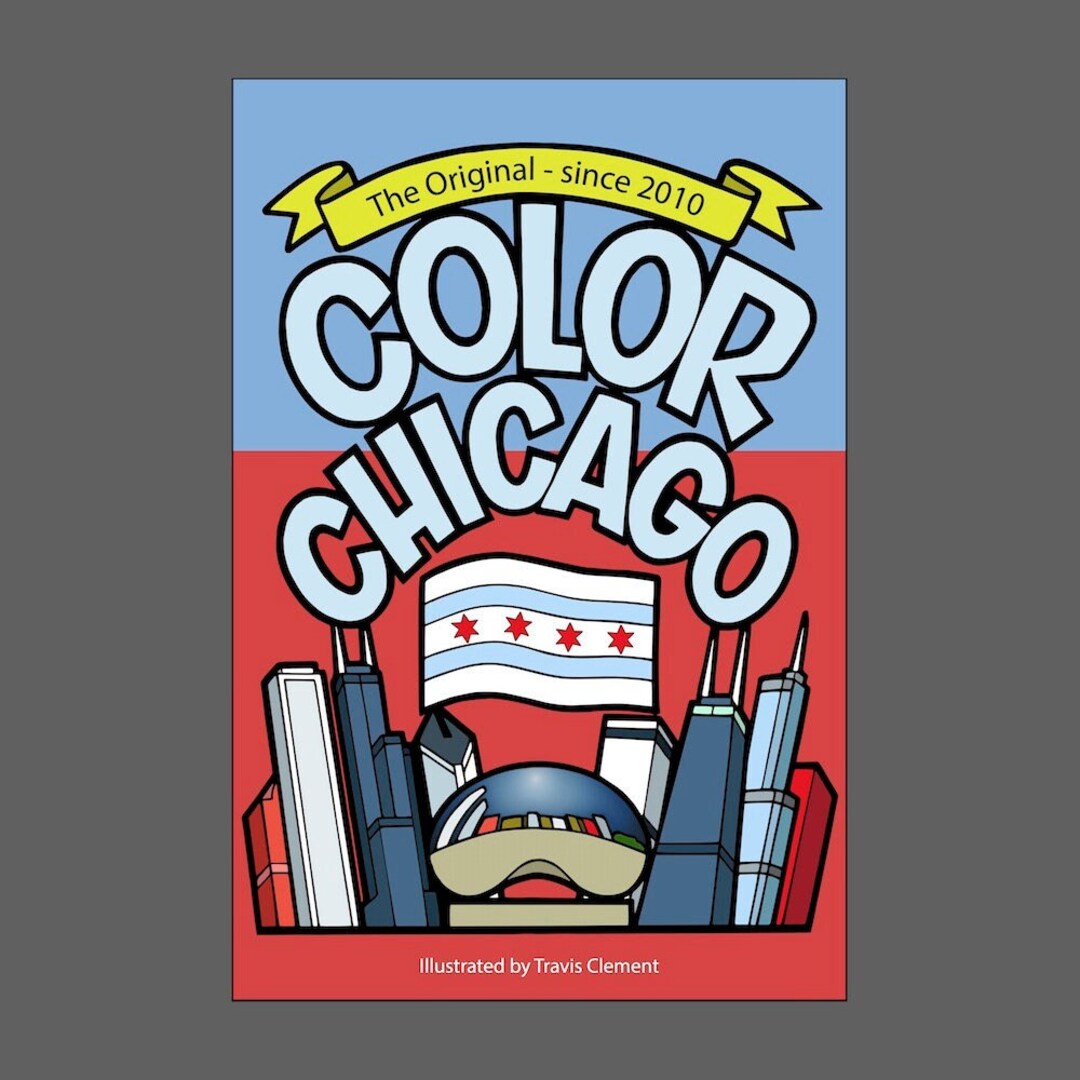 Chicago Coloring Book 9 X 6 22.9 Cm X 15.2 Cm - Etsy
