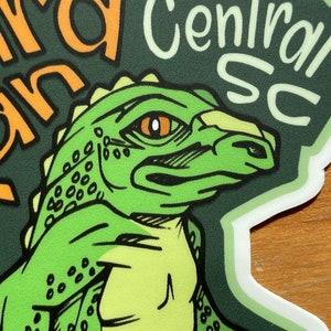 Lizard Man Cryptid Sticker - 4.25” Central South Carolina SC Scape Ore ...