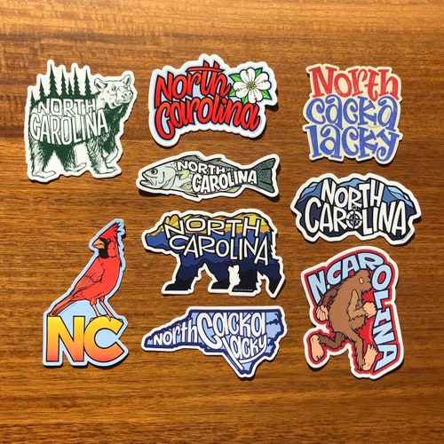 North Carolina Sticker - Etsy