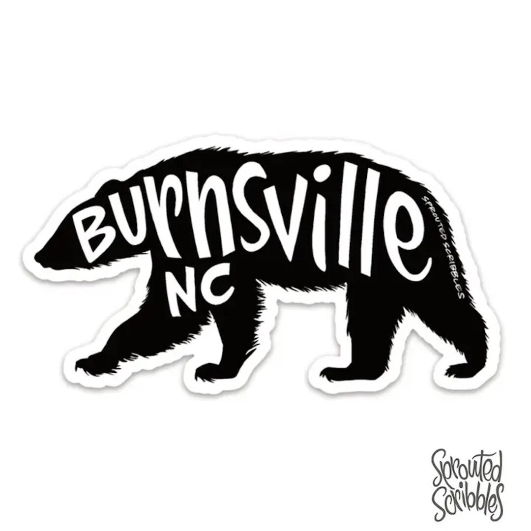 Burnsville Black Bear Sticker - Etsy