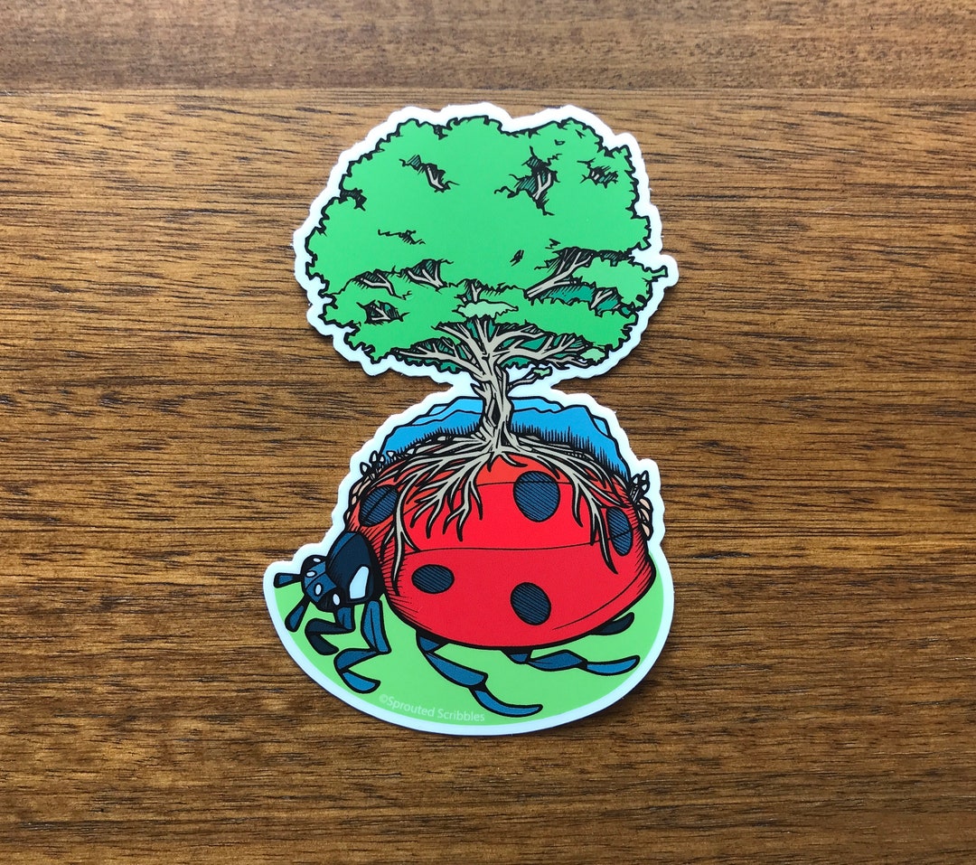 Ladybug Sticker 4.5 Tree Nature Forest Mountains Hiking Outdoors ...