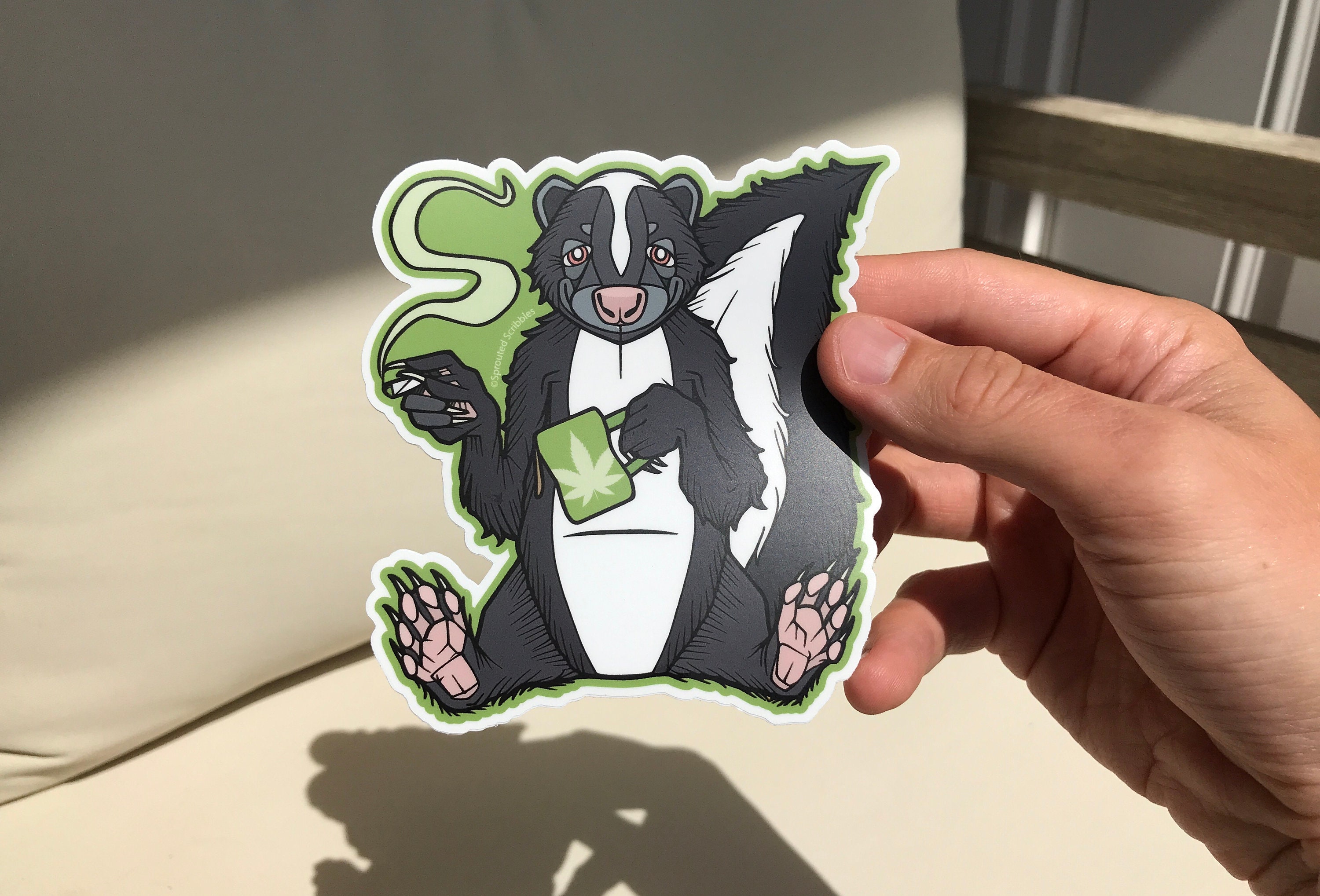 Skunk Sticker 3.5 or 4.25 8.9cm or 10.8cm - Etsy Polska