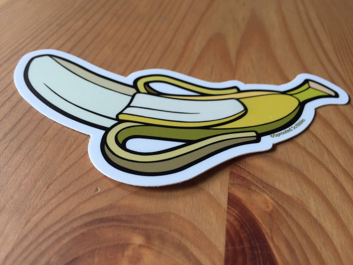 Banana Sticker 5 12.7cm Fruit Food - Etsy
