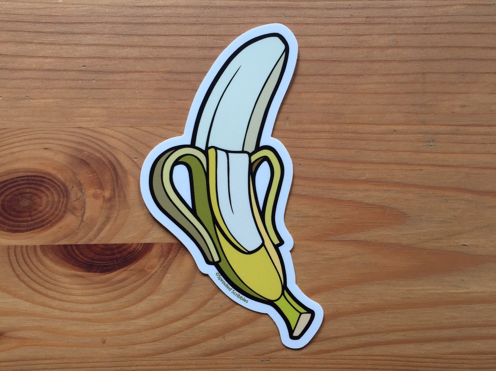 Banana Sticker 5 12.7cm Fruit Food - Etsy