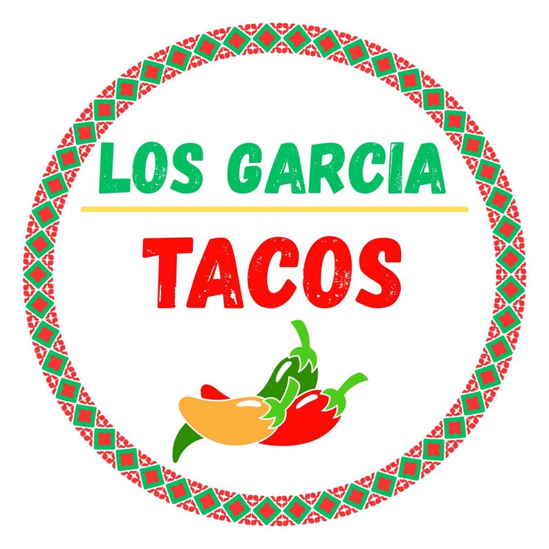 Custom Taco Logo, Custom Food Truck Logo, Custom Mexican Logo. Download ...