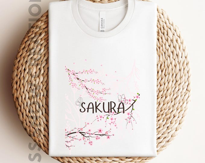 Pink Cherry Blossom Shirt, Sakura Shirt, Japanese Shirt, Japan Tshirt ...