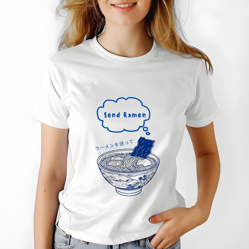 Funny "send Ramen" T-shirt, Trendy Japanese Streetwear - Etsy