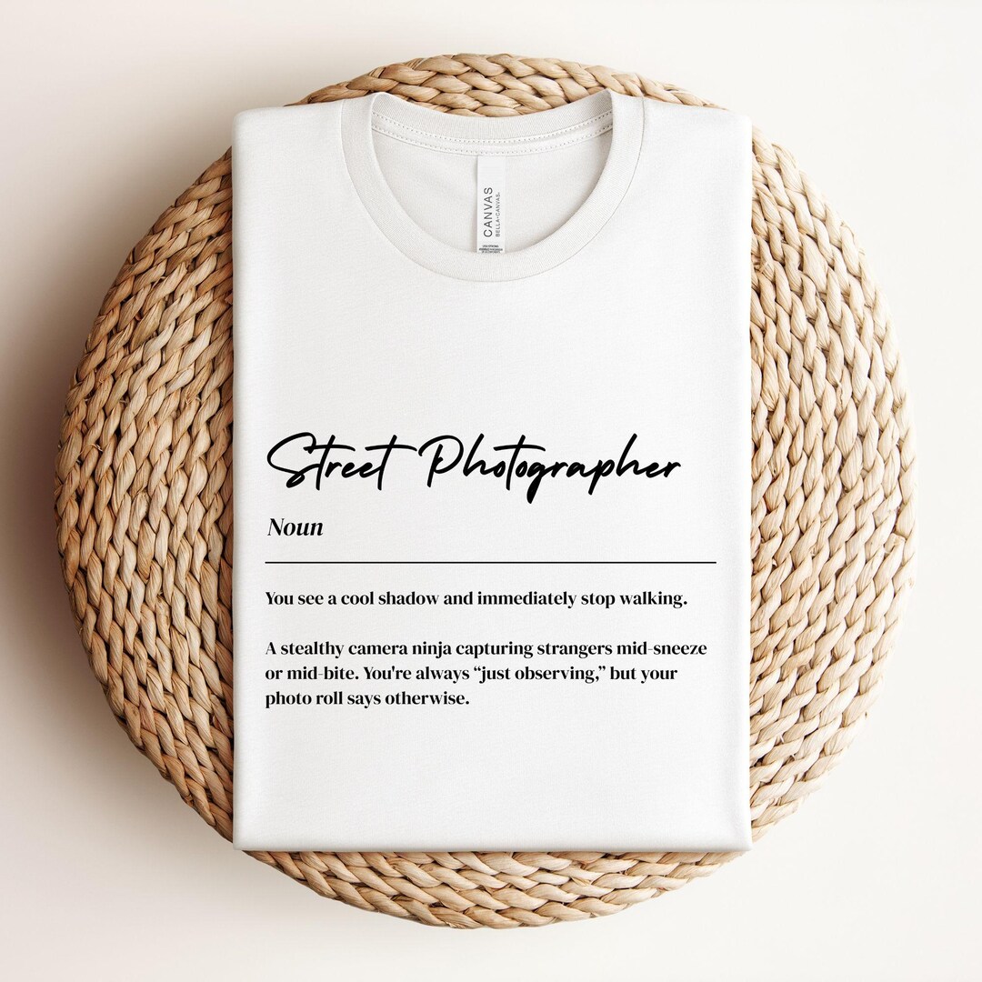 Street Photographer Definition T-shirt, Photography Gift - Etsy