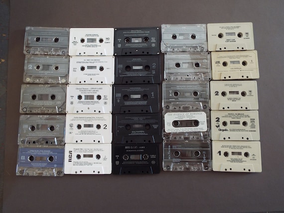 Lot of 25 cassette tapes for CRAFTS wall decor | Etsy