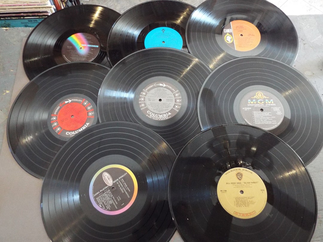 Lot of 50 12" Vinyl Lp RECORDS for CRAFTS, DECORATIONS, Repurposing ...