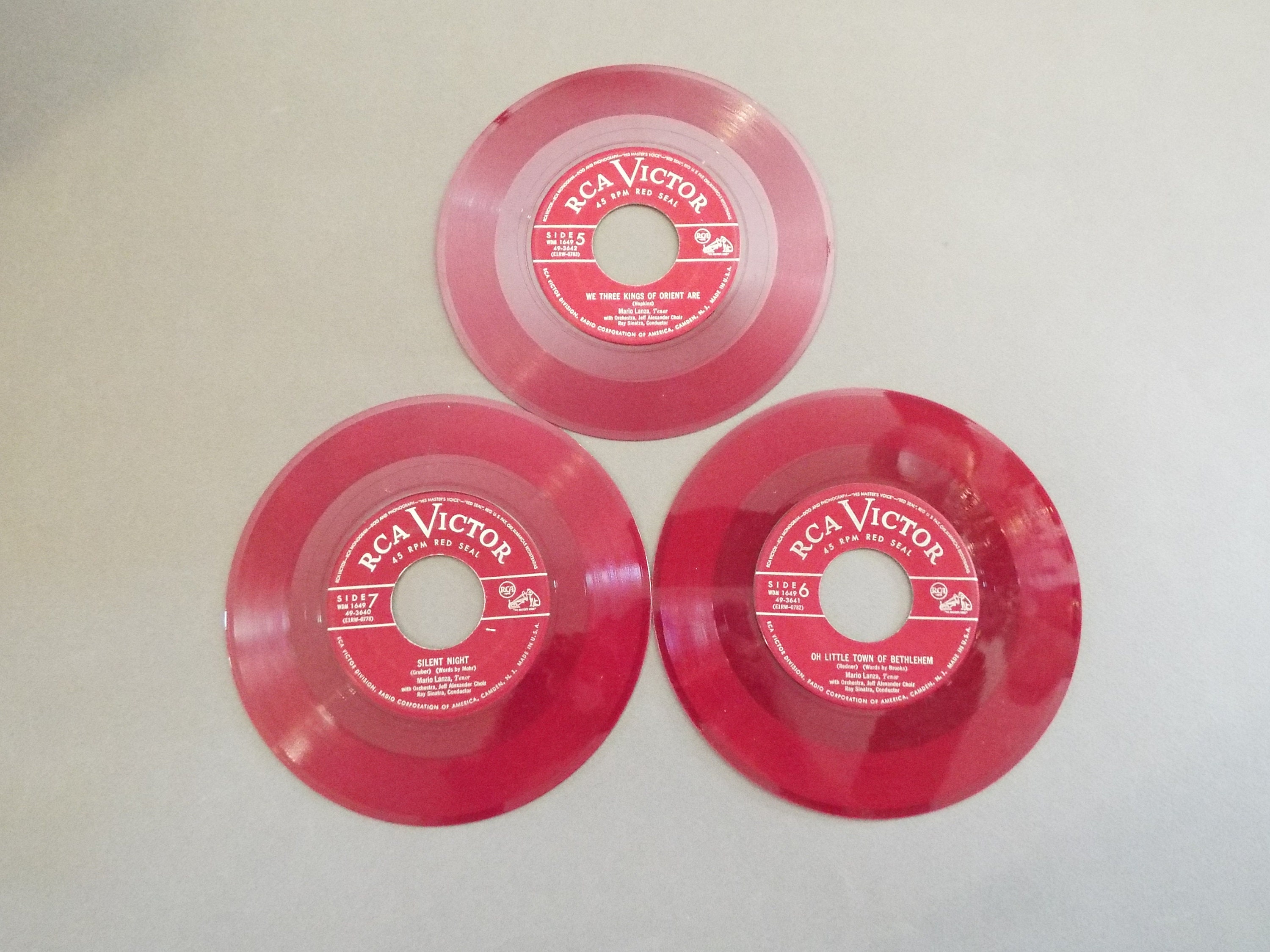 Red Vinyl 45 Record