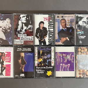 80s 90s Cassette Tapes: Pick Your Own Lot - MTV Generation U2, MADONNA ...