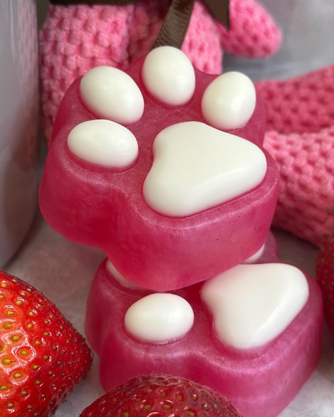 Cat Paw Soap – Peach & Cream, Goat Milk / Glycerin Base, All-natural ...