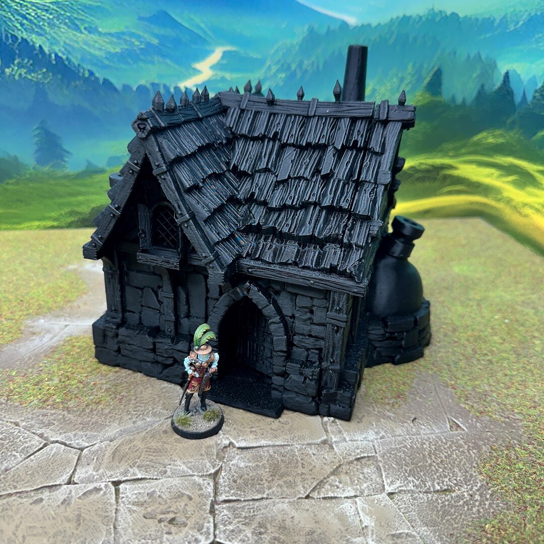 Alchemist's Hut Fantasy Terrain Scenery, 28-32mm Scale. - Etsy