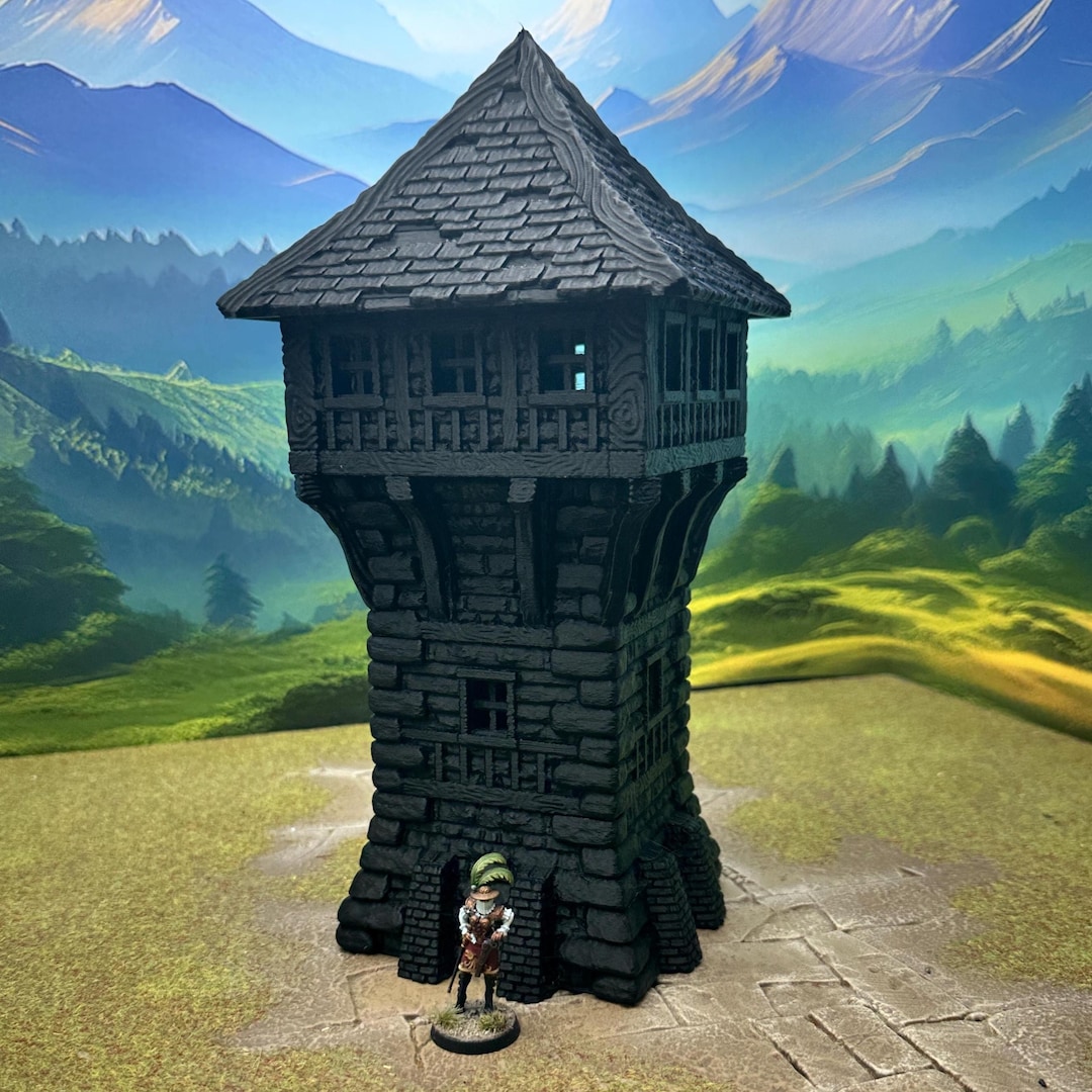 Fantasy Village Watchtower 28-32mm Scale - Etsy