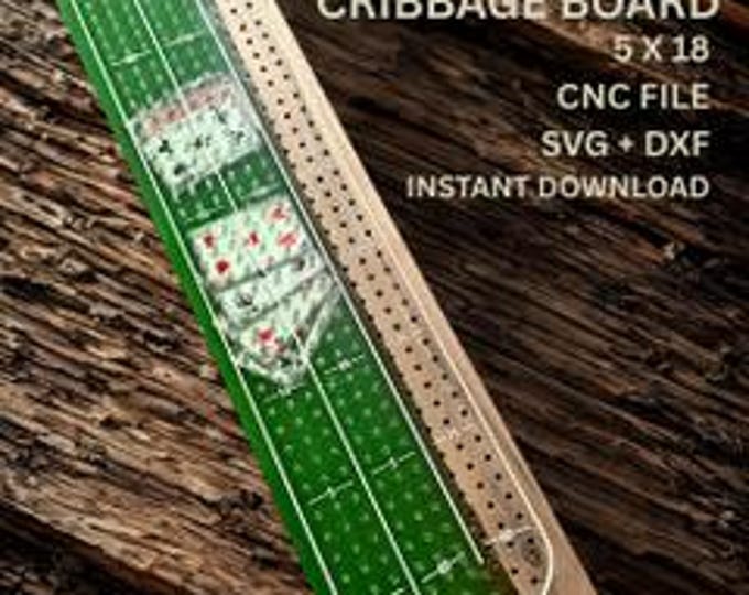 Cribbage Board Template SVG File for CNC and Laser - Etsy Canada