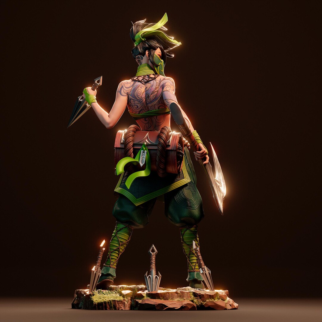 Akali – the Rogue Assassin STL 3D Model | League of Legends Inspired ...