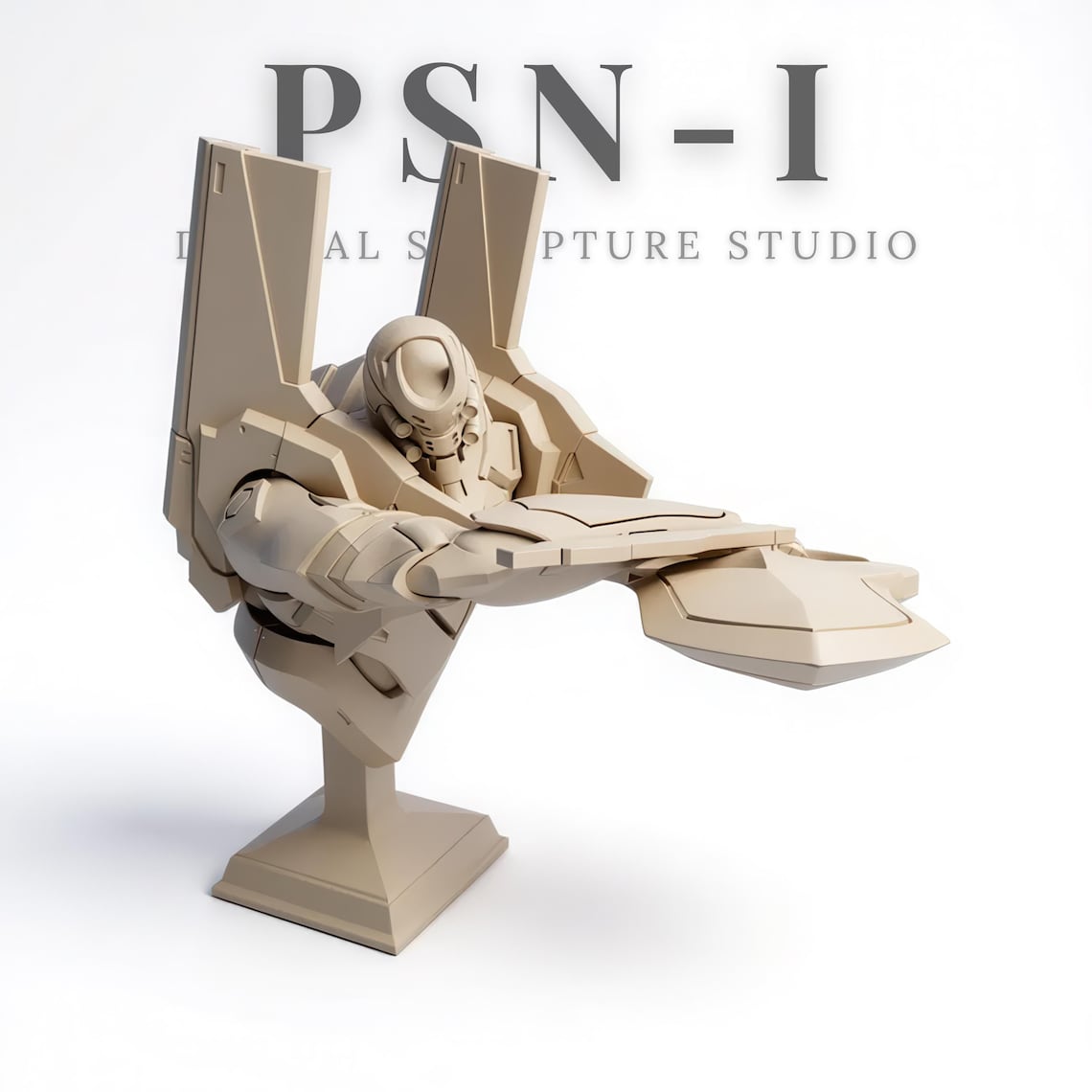 Eva Unit 02 Inspired Mecha Statue STL – Dynamic Battle Pose Figure ...