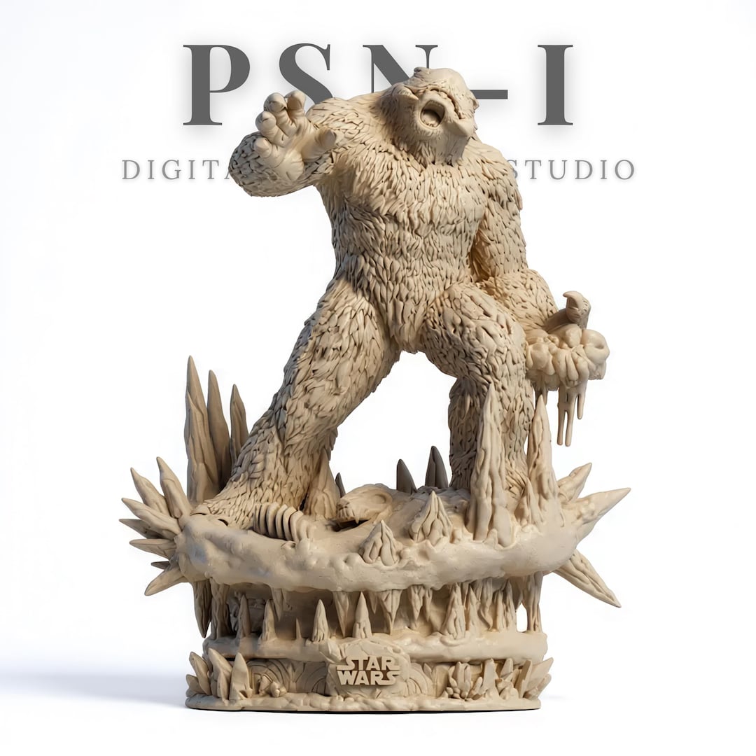 Wampa Ice Cavern Beast – Full Power Sculpture & Wall Display • Hoth ...