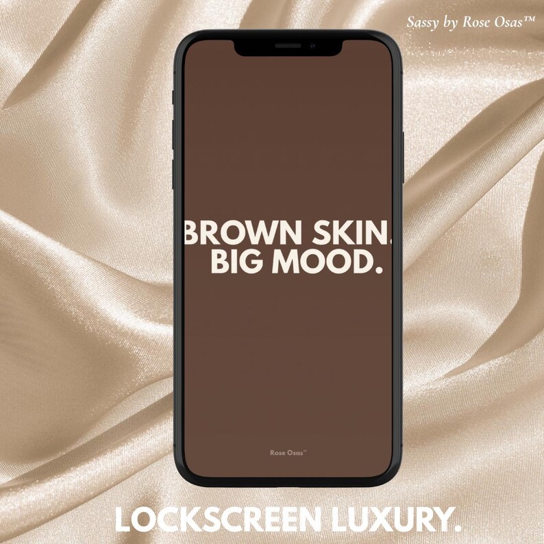 Brown Skin Phone Wallpapers – Digital Lock Screens for Black Girls ...