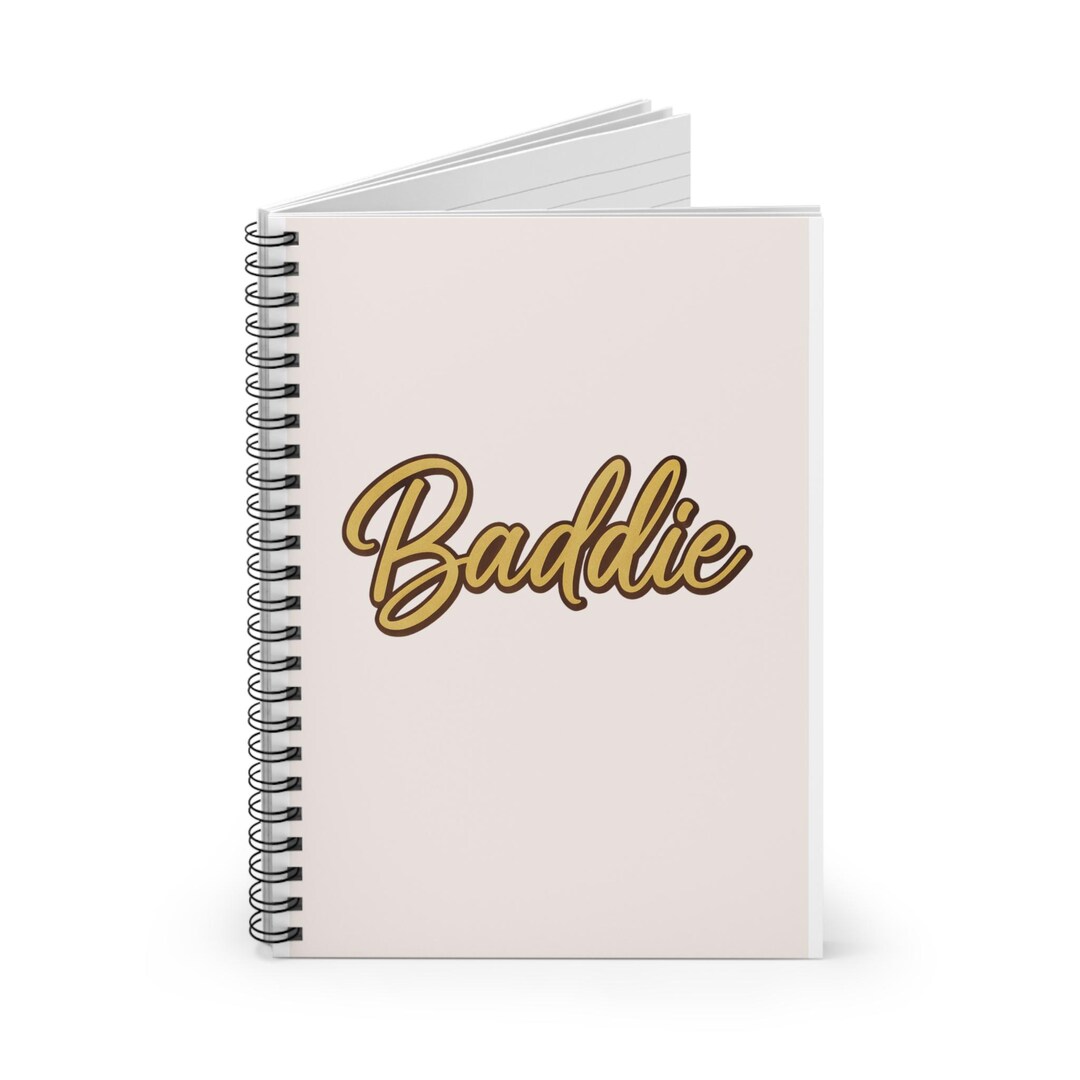 Baddie Affirmation Spiral Notebook | Soft Life Journal | Motivational ...