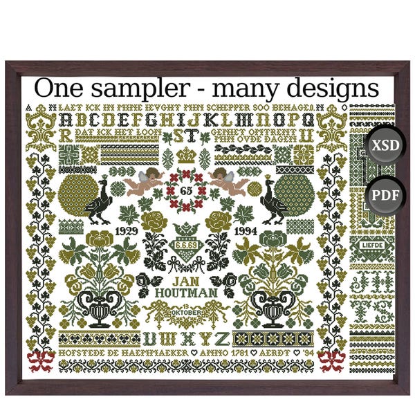 Dutch Sampler - Etsy