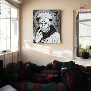 Inspired of Jujutsu Kaisen Anime Art Print | Anime Wall Print Painting ...