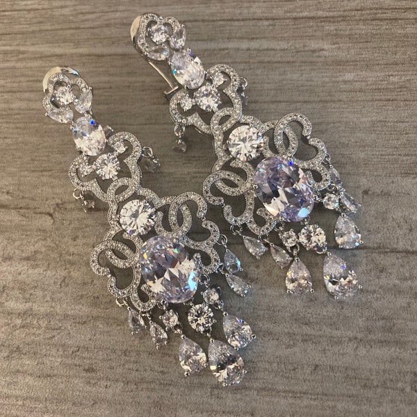 Rhinestone Earrings - Etsy