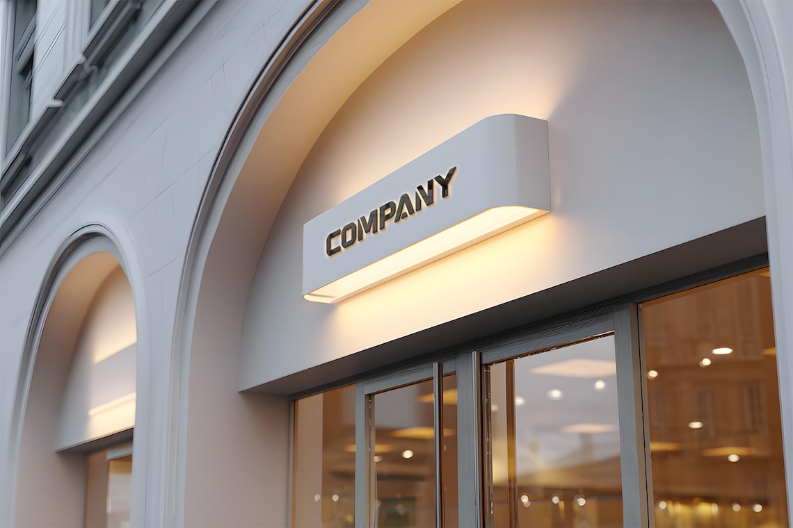 Luxury Shop Front Mockup | Boutique Storefront Signage PSD | Modern ...