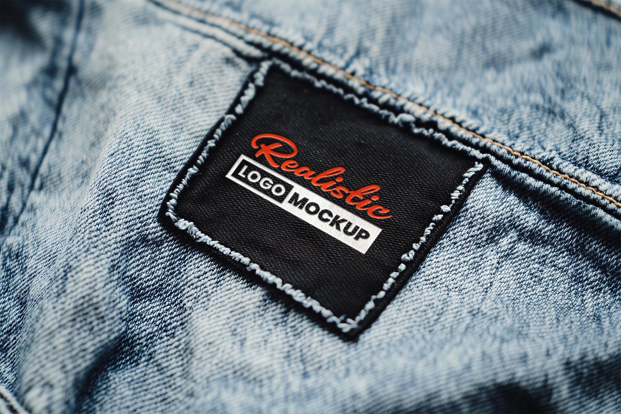 Clothing Label Logo Mockup Bundle | Fabric Tag Mockup PSD for Apparel ...