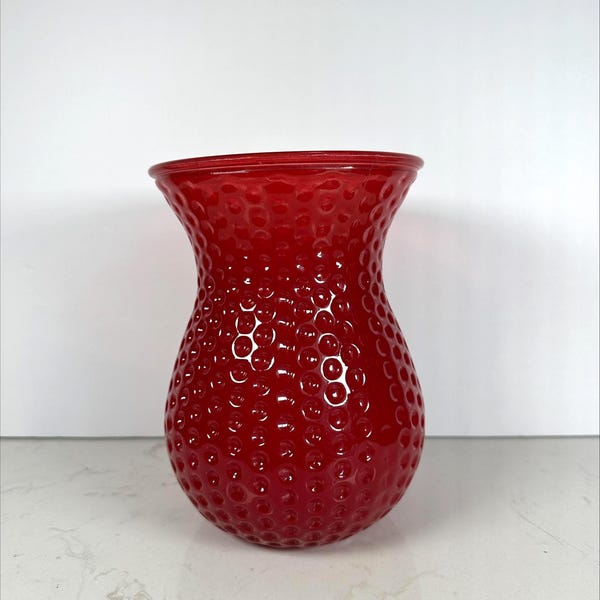 Bubble Hobnail Glass Vase - Etsy
