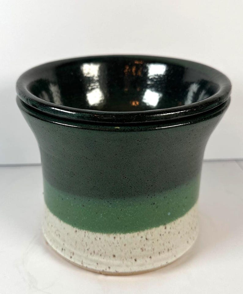 Handmade Ceramic Dip Chiller Set: Green Speckled Stoneware Pottery - Etsy