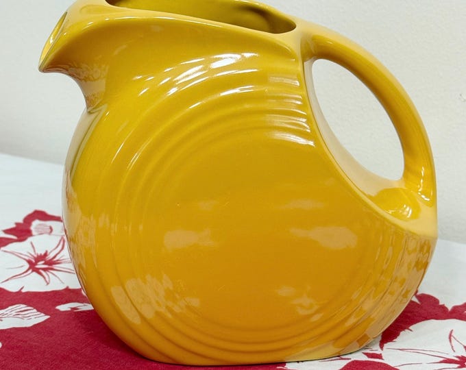 Fiesta Fiestaware CHOCOLATE Brown Disk Disc Pitcher Brand New Old Stock ...