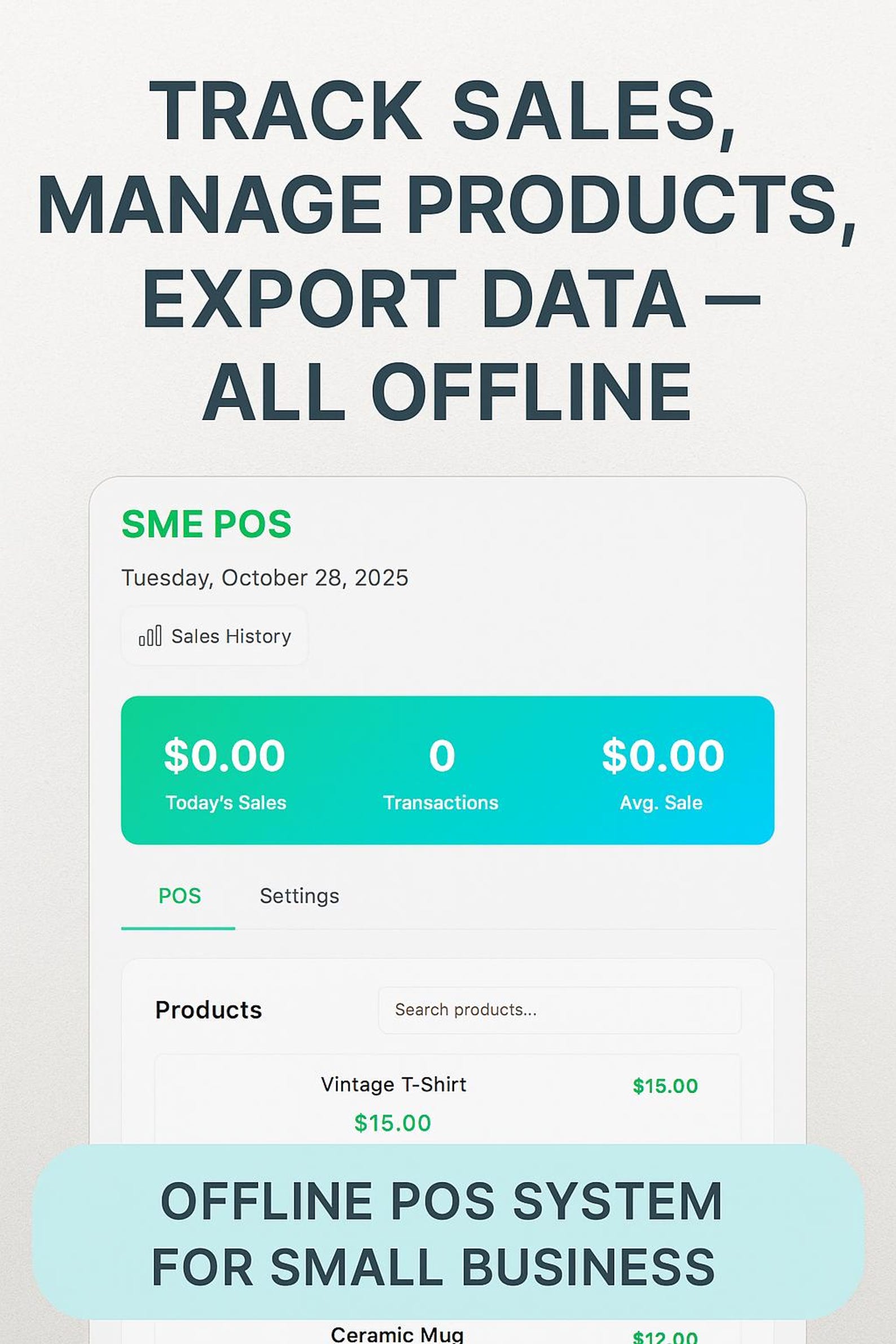 Offline Point of Sales (POS) System for Small Business | Works Without ...