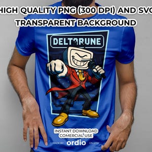 Tenna Deltarune Inspired PNG Designs, Tenna SVG, Commercial Use ...