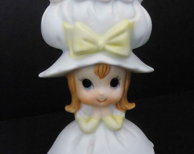 Pincushion Lefton Girl -1970's Porcelain Doll/girl Figure With Hat Pin ...