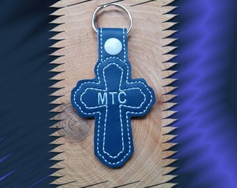 Embroidered key fob | Etsy