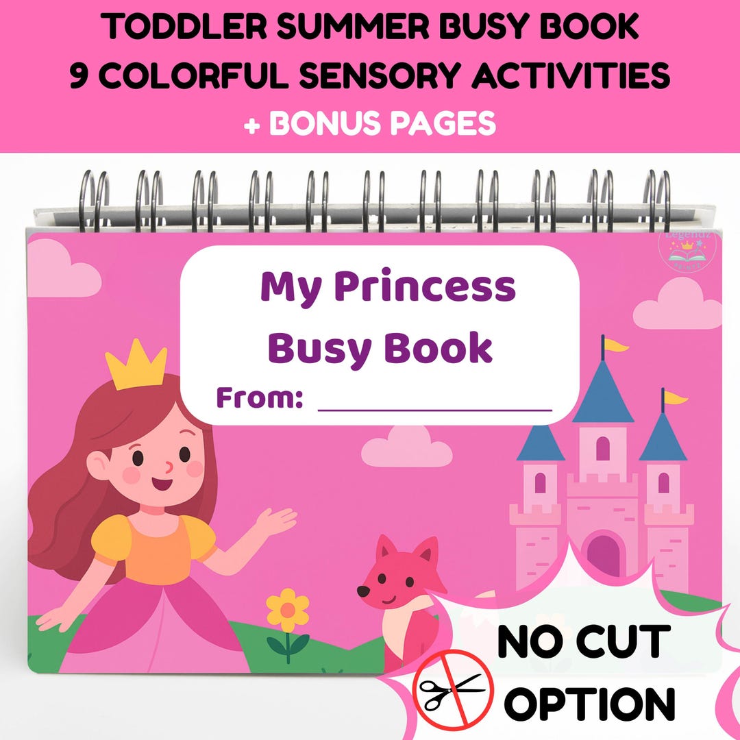 Princess Quiet Book |toddler Busy Book | | Toddler Quiet Book | Busy ...